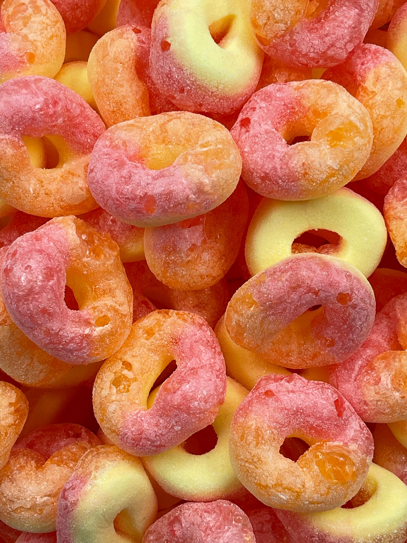 Freeze Dried Sour Peach Rings – Sugar Boom